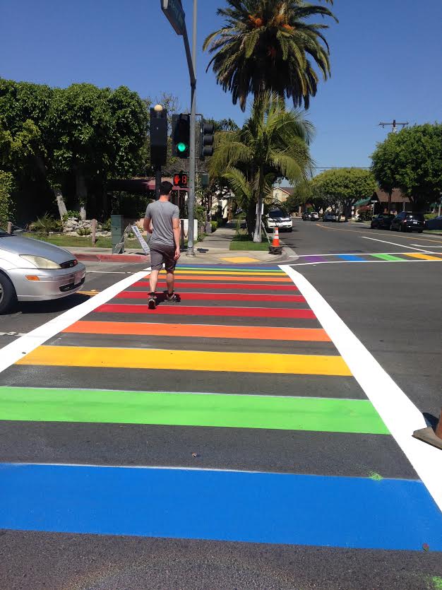 Rainbow Crosswalks Color Broadway Corridor Before Beach Streets ...