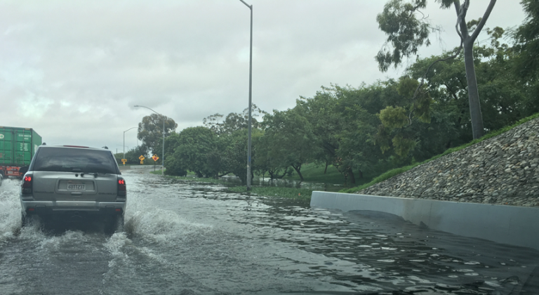 Flooding on 710 Freeway as Second of Three Incoming Storms Hits Long ...