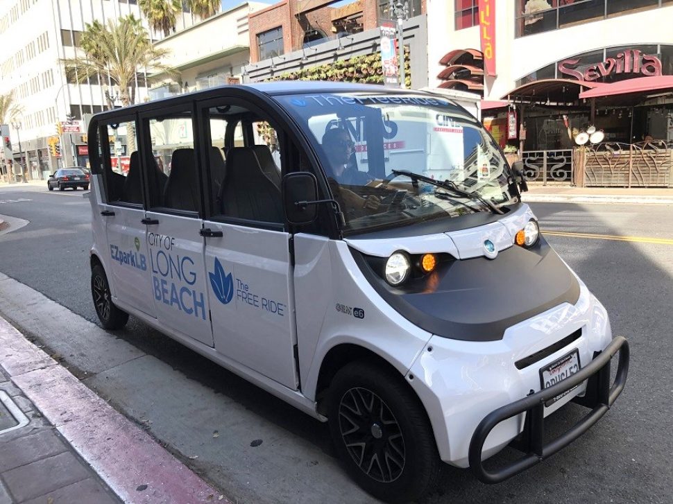 Long Beach Launches Free Shuttle Service That Uses Gas-Free Electric ...