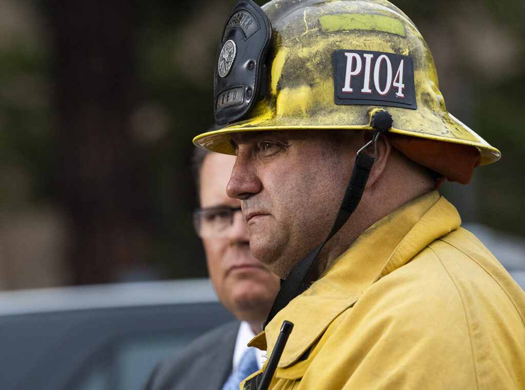 Fire spokesman Jake Heflin balances grief with keeping the public ...