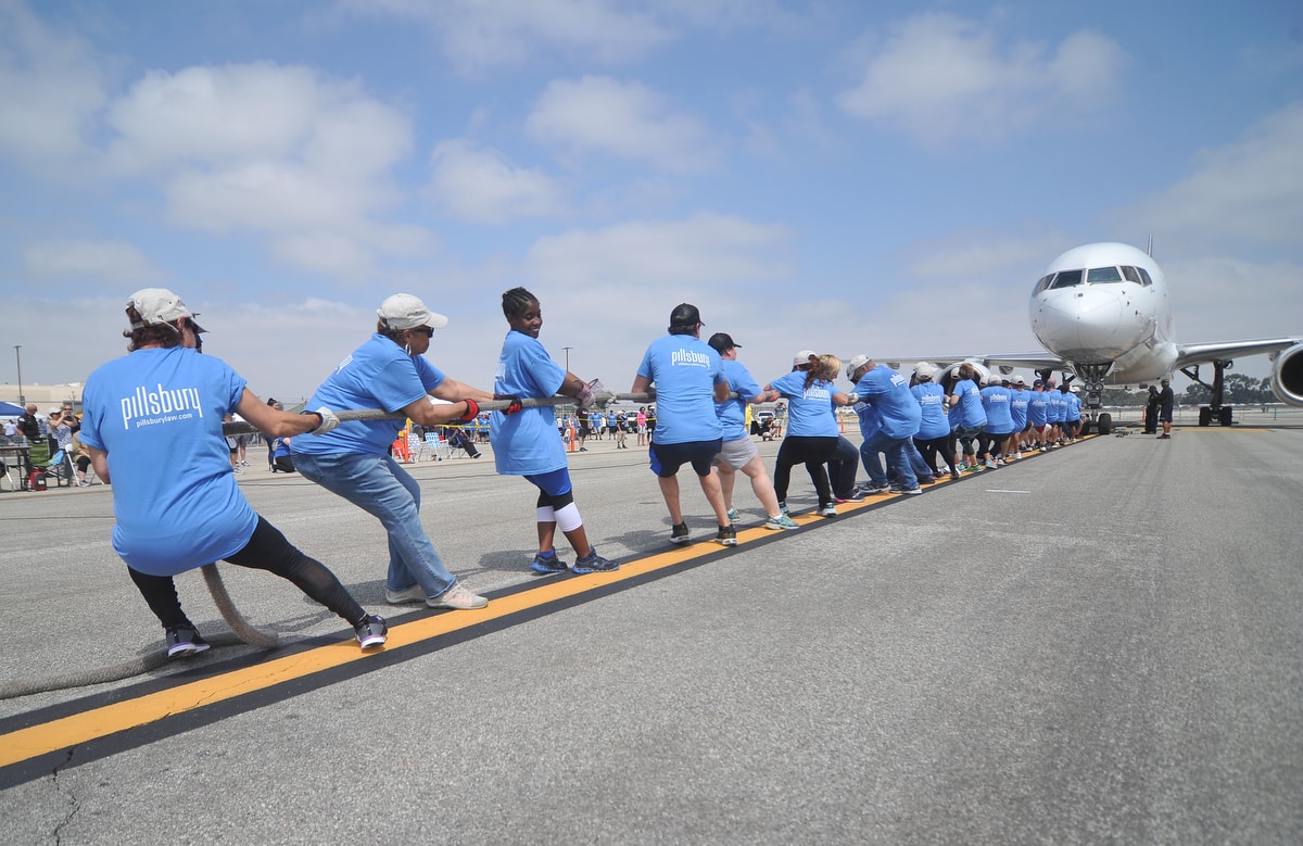 IN PICTURES: The annual Plane Pull at LGB for the Special Olympics ...