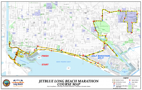 Road closures for the Long Beach Marathon in 2018 • Long Beach Post News