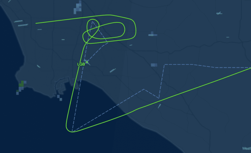 Flap problem forces Long Beach-bound flight to make emergency landing ...