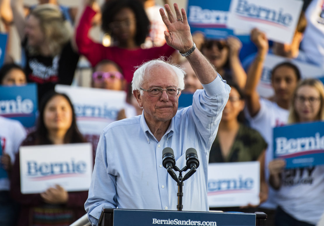 Presidential candidate Bernie Sanders focuses on working families ...