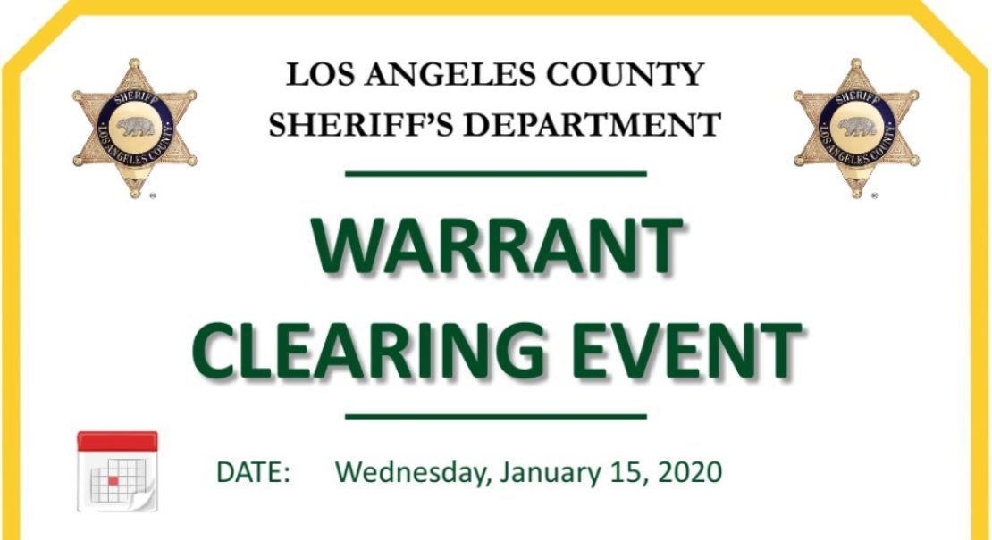 Have a sheriff's department warrant for your arrest? The LASD is ...