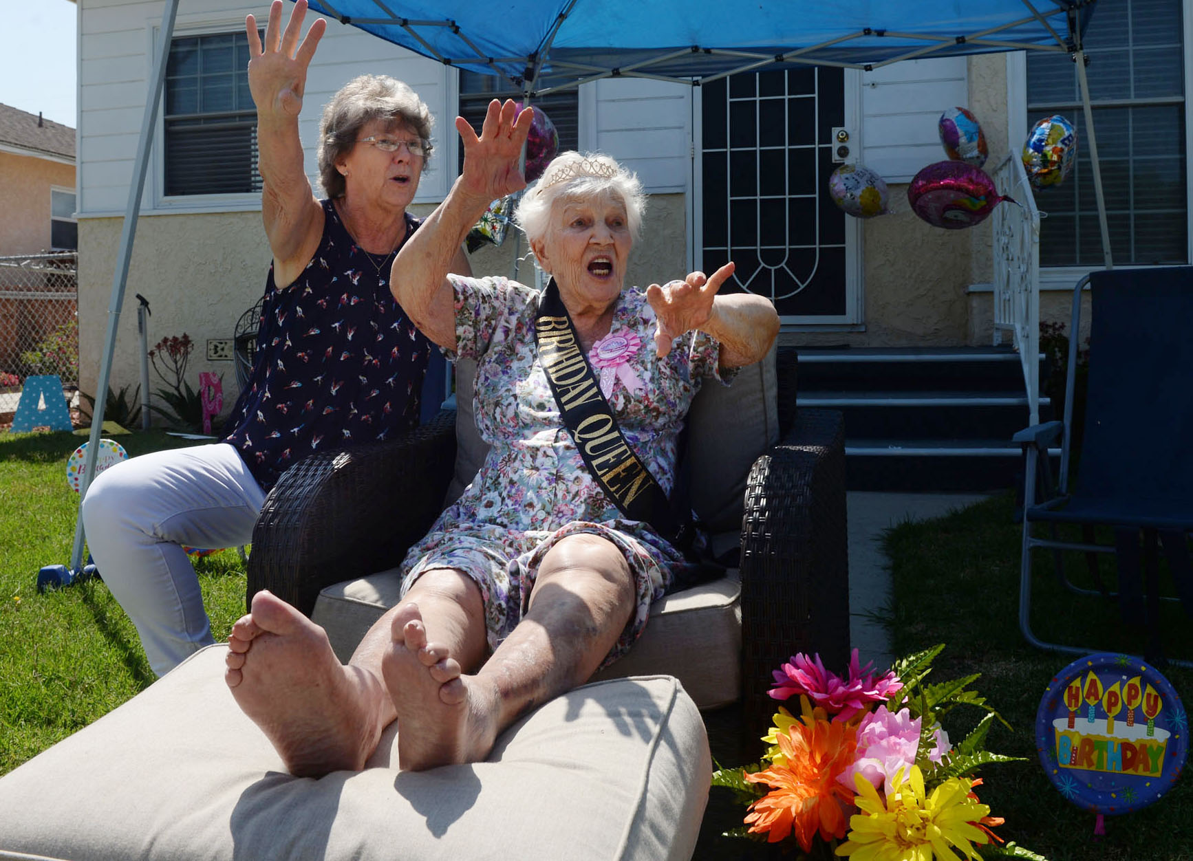 IN PICTURES: When you turn 100 during a pandemic, you party (social ...