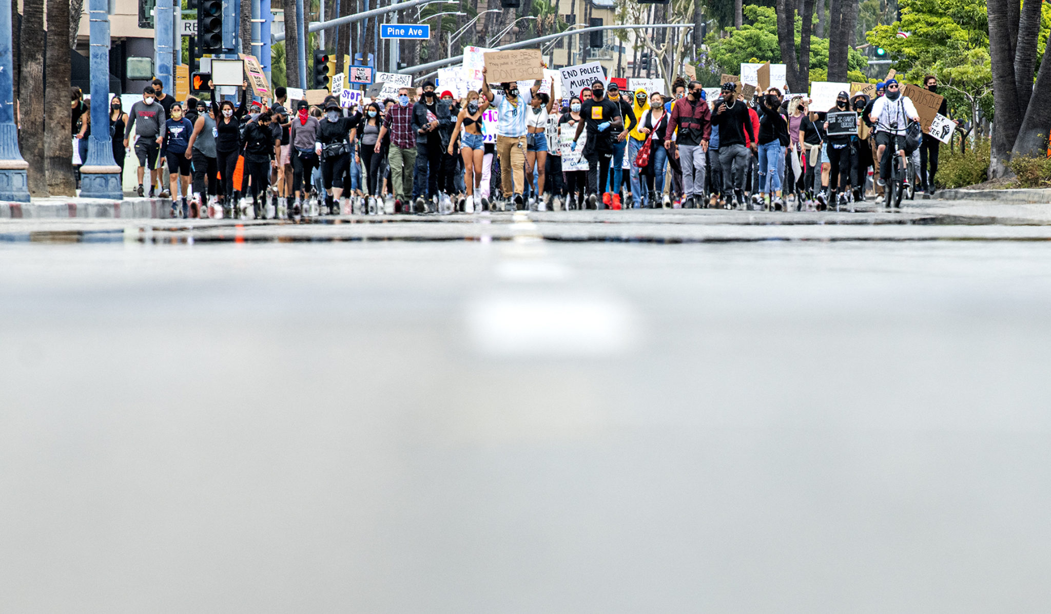IN PHOTOS: More than 1,000 peaceful protesters marched through Downtown ...