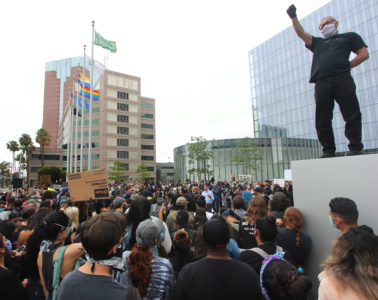 IN PHOTOS: More than 1,000 peaceful protesters marched through Downtown ...