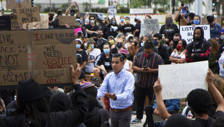 IN PHOTOS: More than 1,000 peaceful protesters marched through Downtown ...