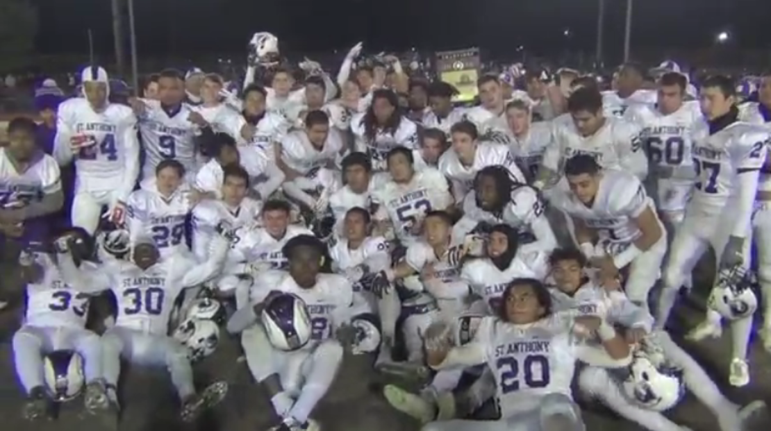 A look back at St. Anthony football's classic championship moment ...