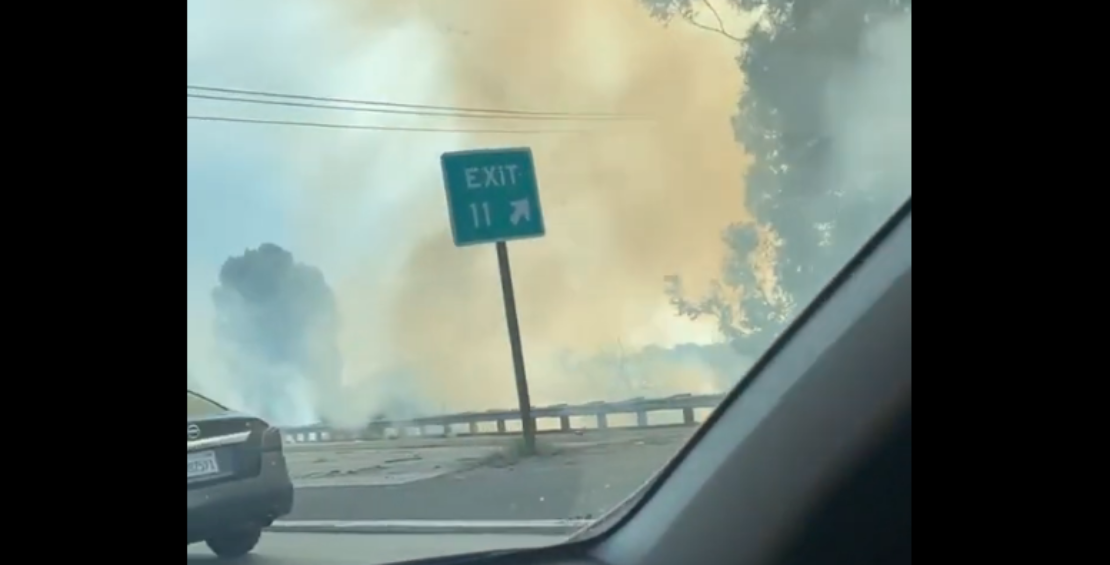 Brush fire chars several acres along 91 Freeway in Long Beach • Long ...