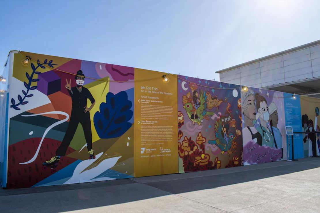 Pandemic-themed art exhibit unveiled at Long Beach Airport • Long Beach ...