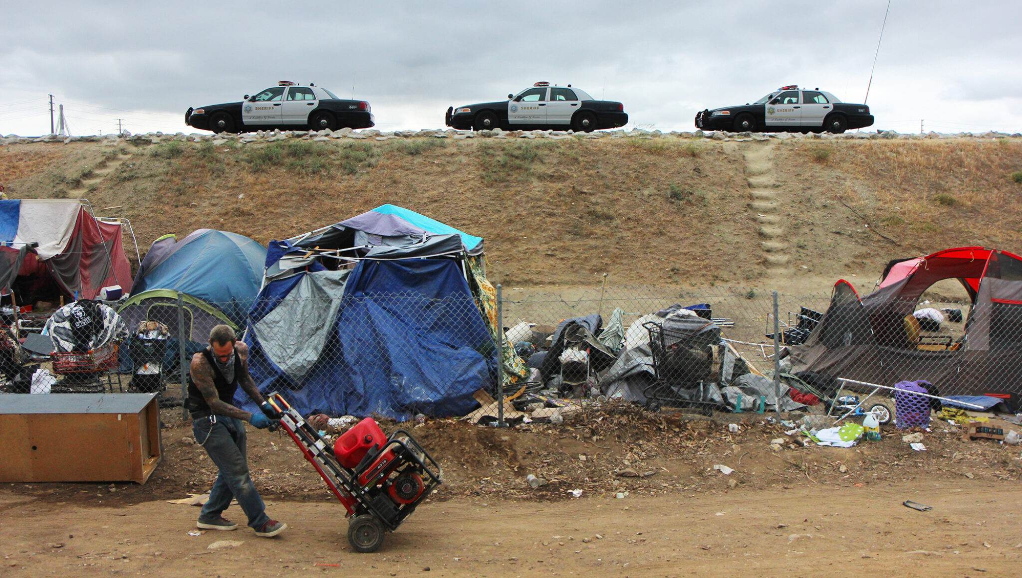 'People have to know we are human': Homeless cleared from prominent ...