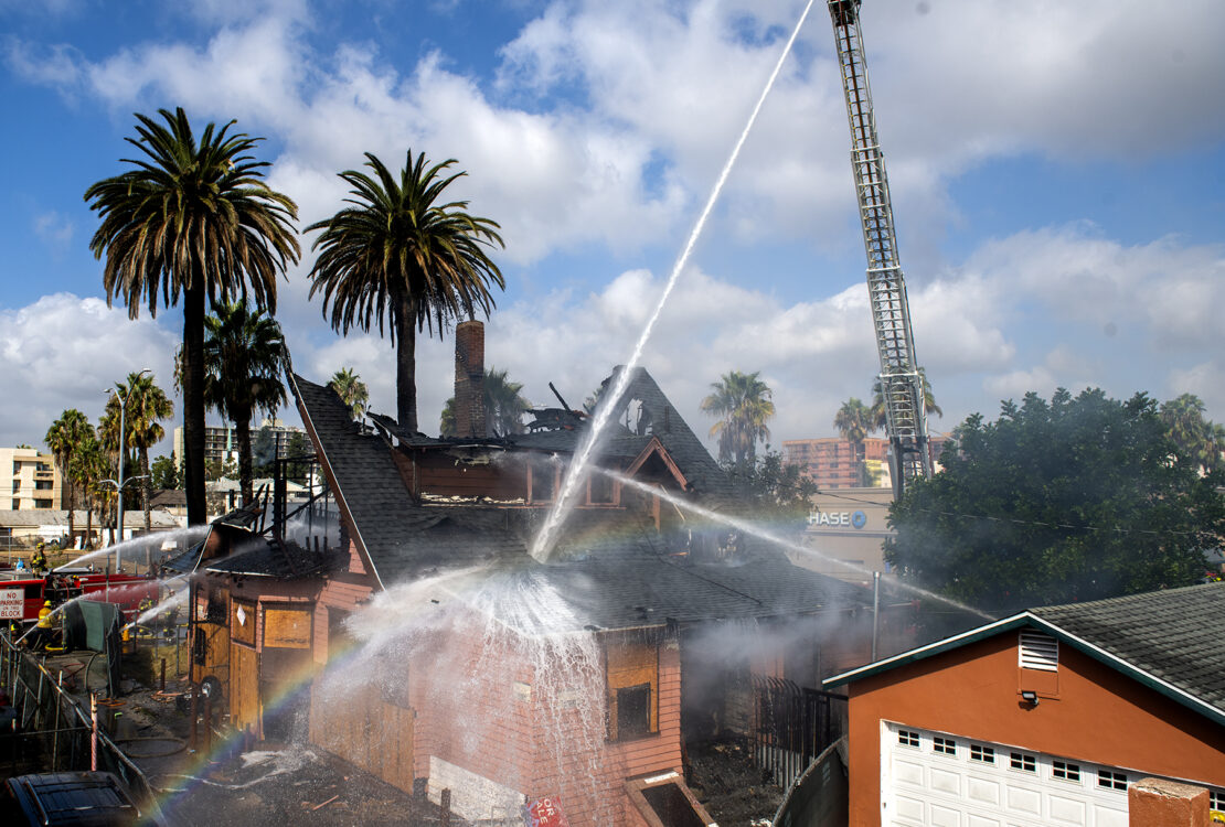 House near Downtown burns for the third time; one person in custody ...