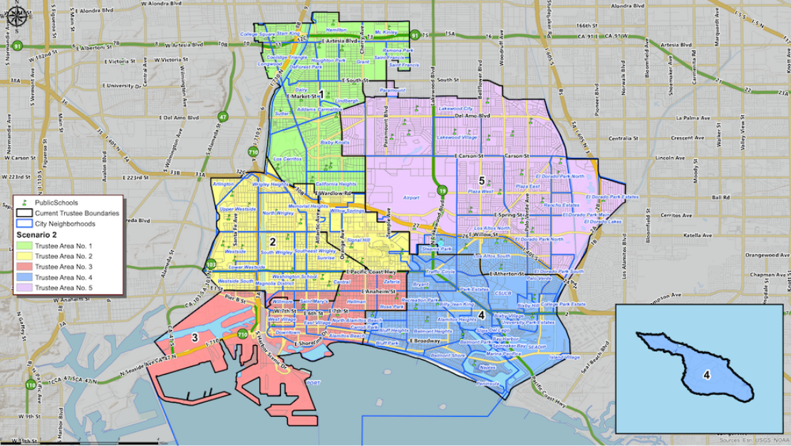 LBUSD picks new school board boundaries, sends to City Council for ...