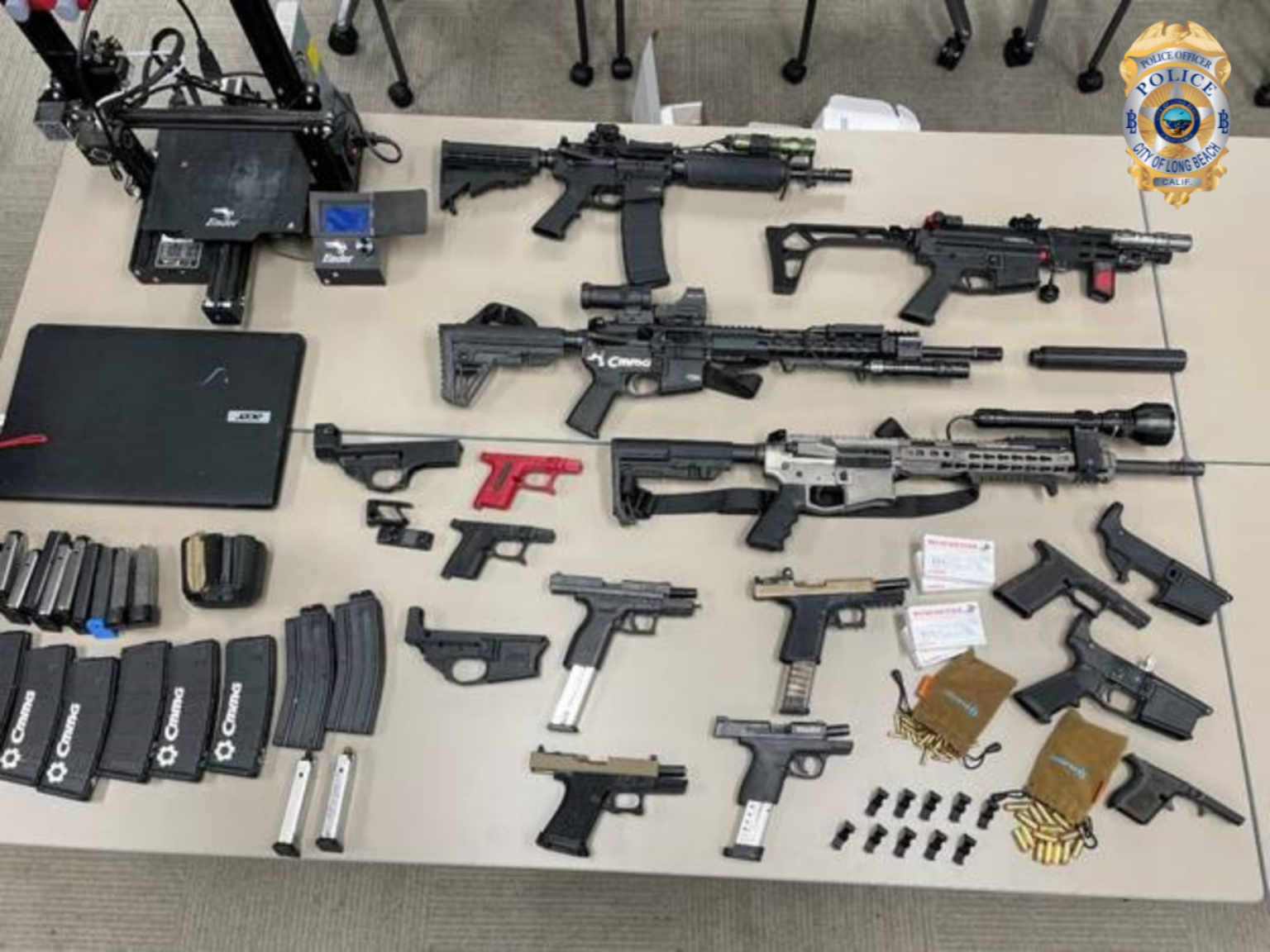Detectives seize 16 firearms, arrest 2 after serving search warrants ...