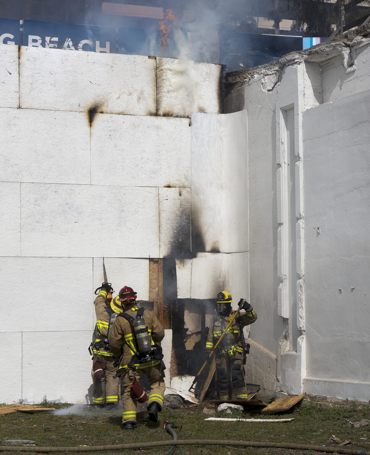 Photos: Small fire breaks out at historic Jergins Tunnel in Downtown ...