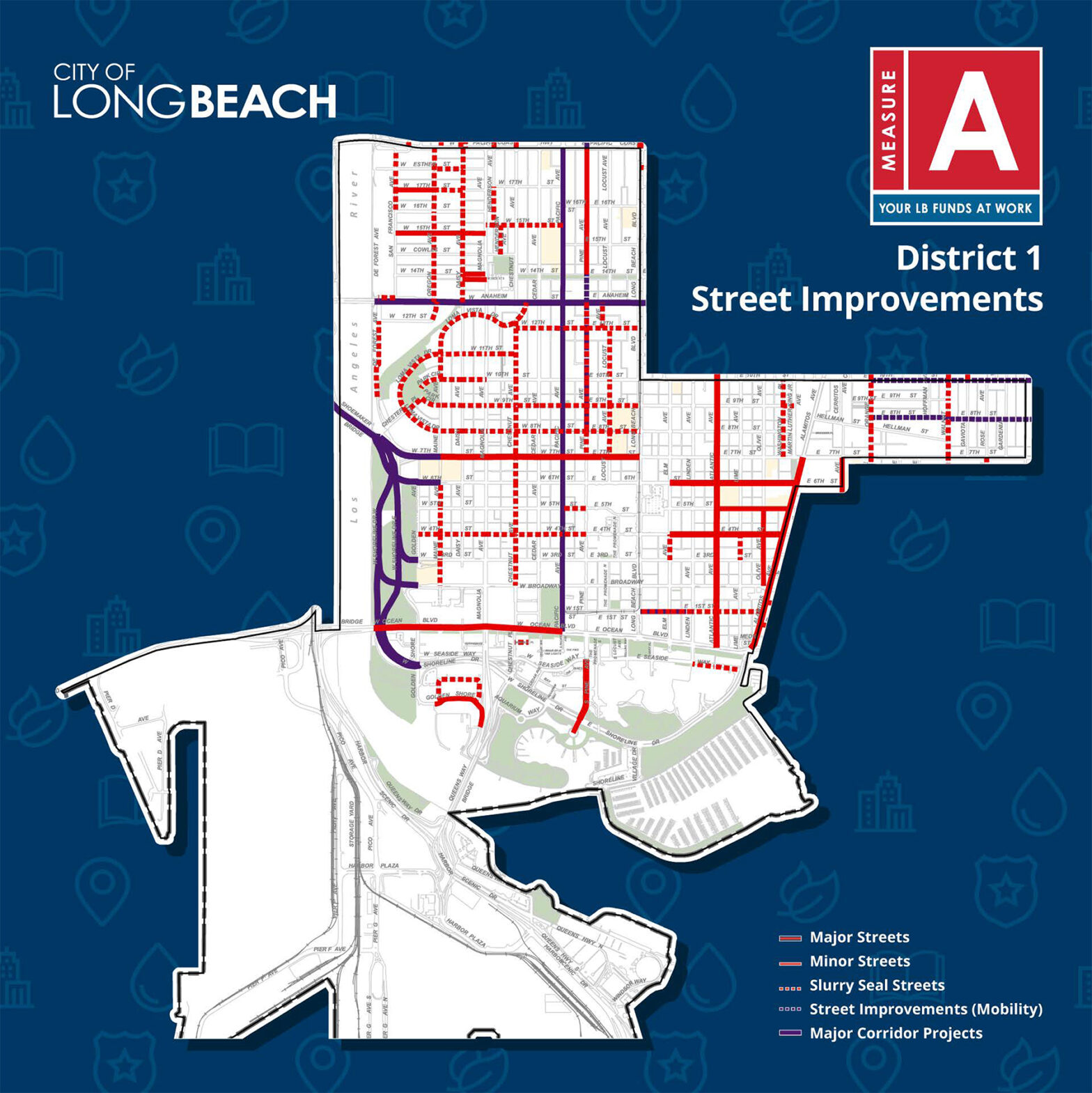 Here's where Long Beach roads will be repaired over the next few years ...