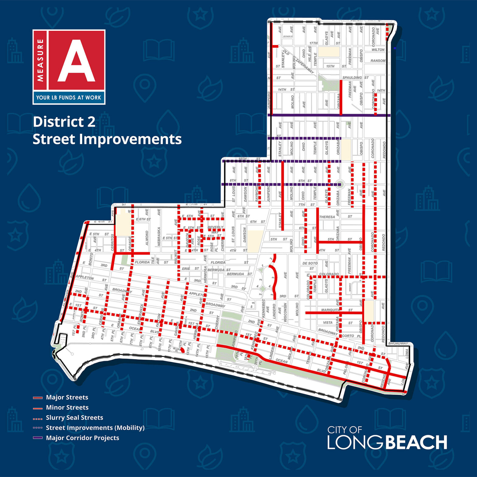 Here's where Long Beach roads will be repaired over the next few years ...