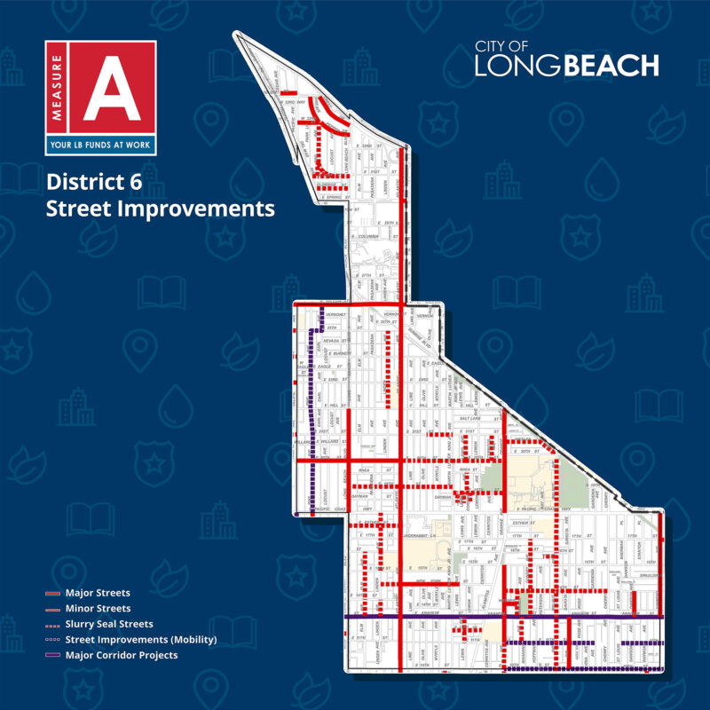 Here's where Long Beach roads will be repaired over the next few years ...