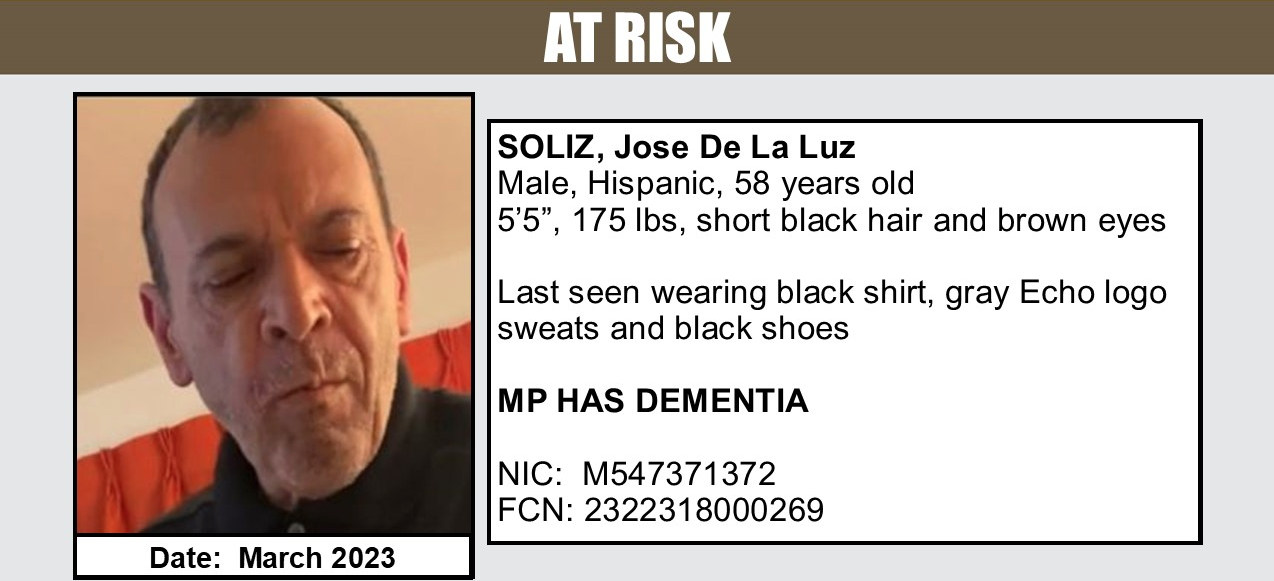Sheriff's Department asks for help finding man with dementia reported ...