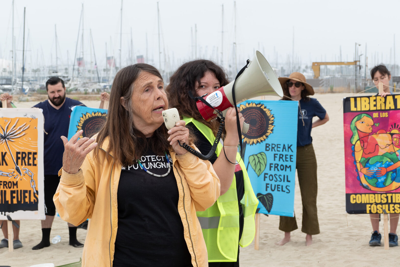 Dozens protest oil drilling in Long Beach ahead of 4th of July • Long ...