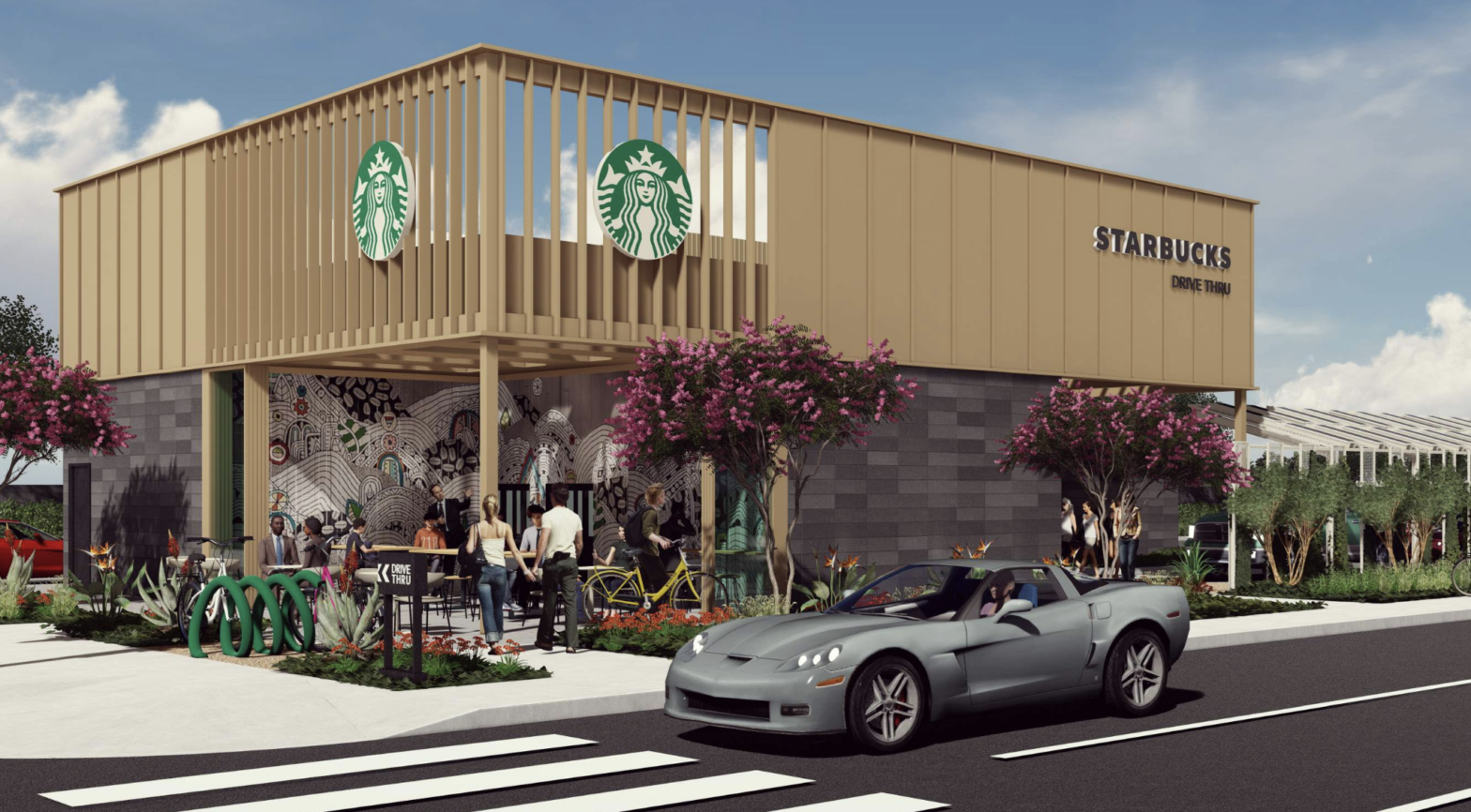 New Starbucks drive-thru planned to replace auto shops near LBCC • Long ...