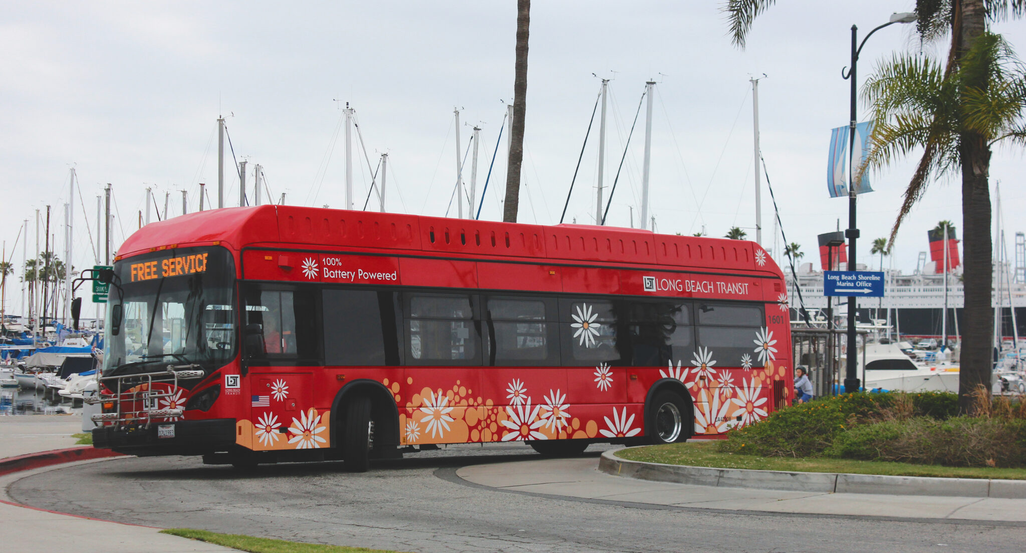 Electric bus battery catches fire in Long Beach Transit yard; official ...