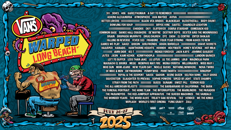 Vans Warped Tour starts revealing band lineup for its stop in Long Beach • the Hi-lo